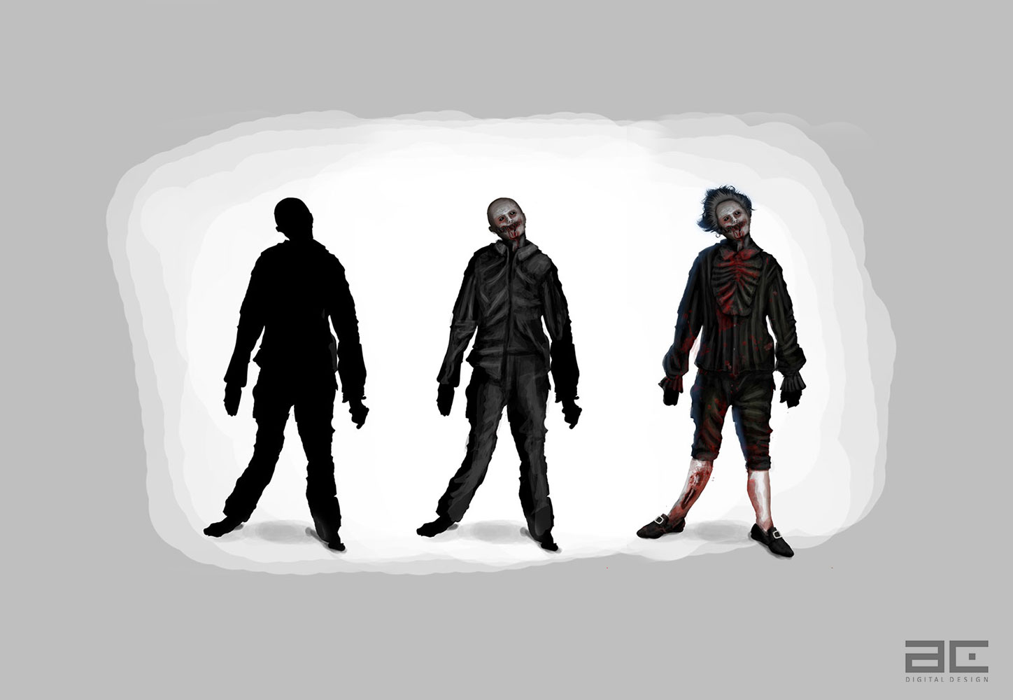 Zombies Concept Art - albert-coen